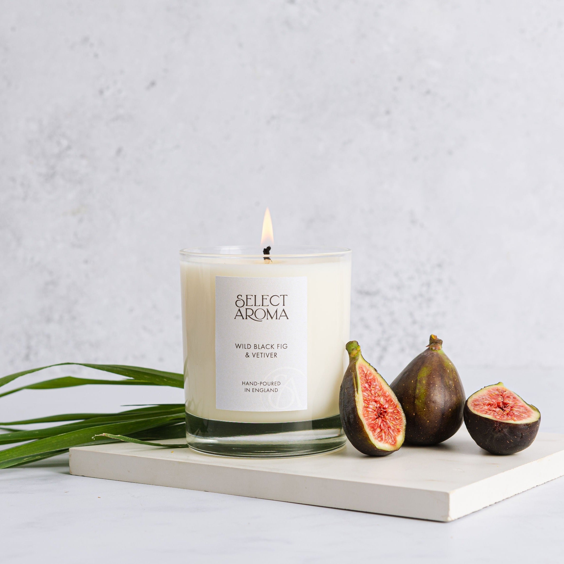 Wild Black Fig & Vetiver Luxury Soy & Coconut Wax Candle – Select Aroma